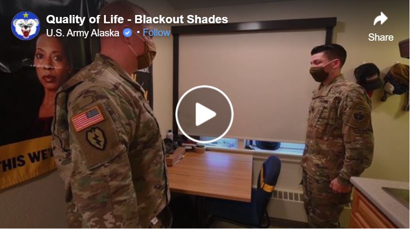 Blackout Shade Benefits US Army Alaska - Peachtree Blinds of Atlanta